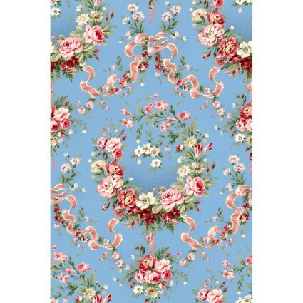 American Beauty Wreath of Rose Blue by Robyn Pandolph Saxty for Maywood ...