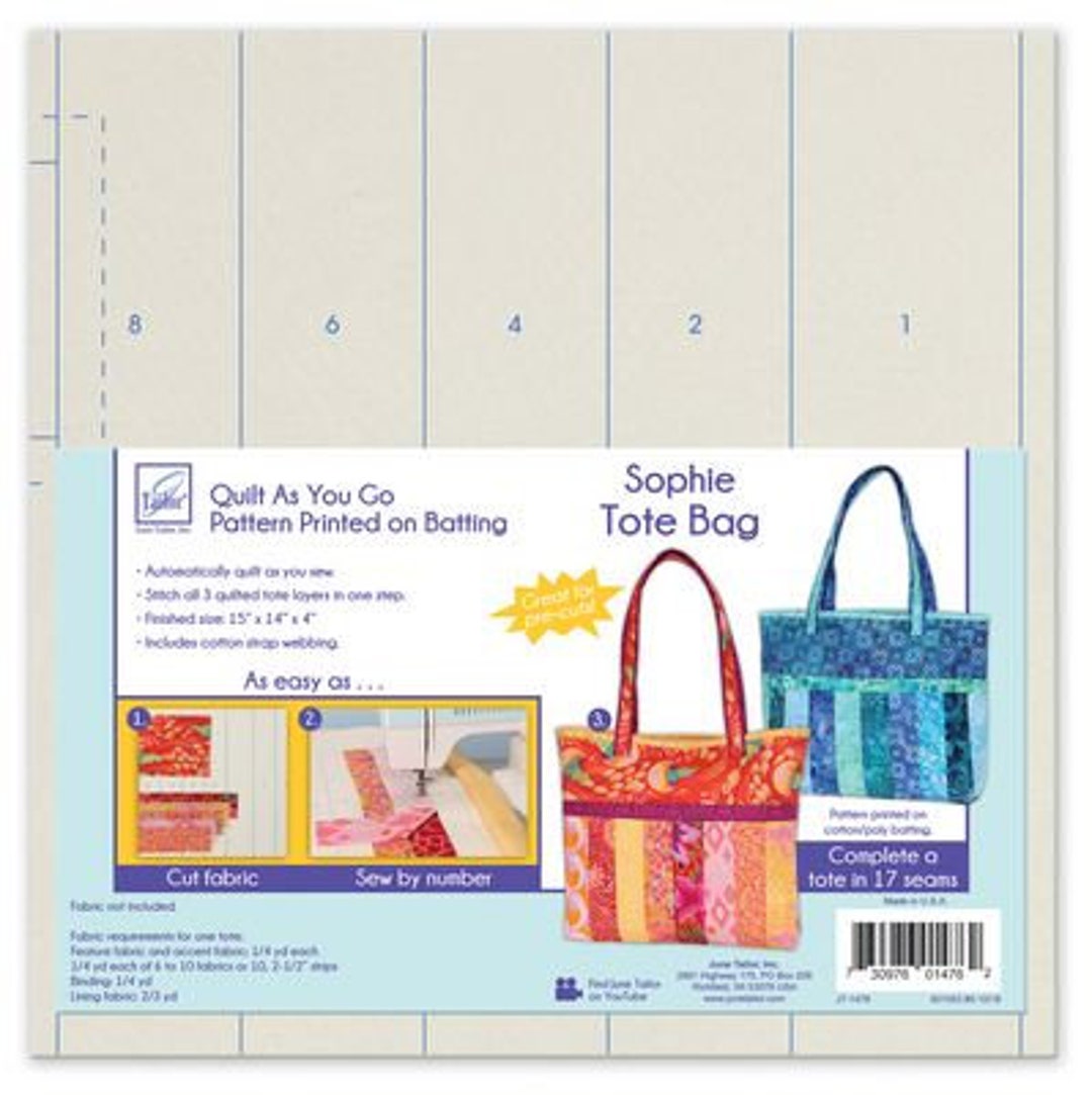 June Tailor Quilt as You Go Sophie Tote QAYG JT1476 - Etsy Australia