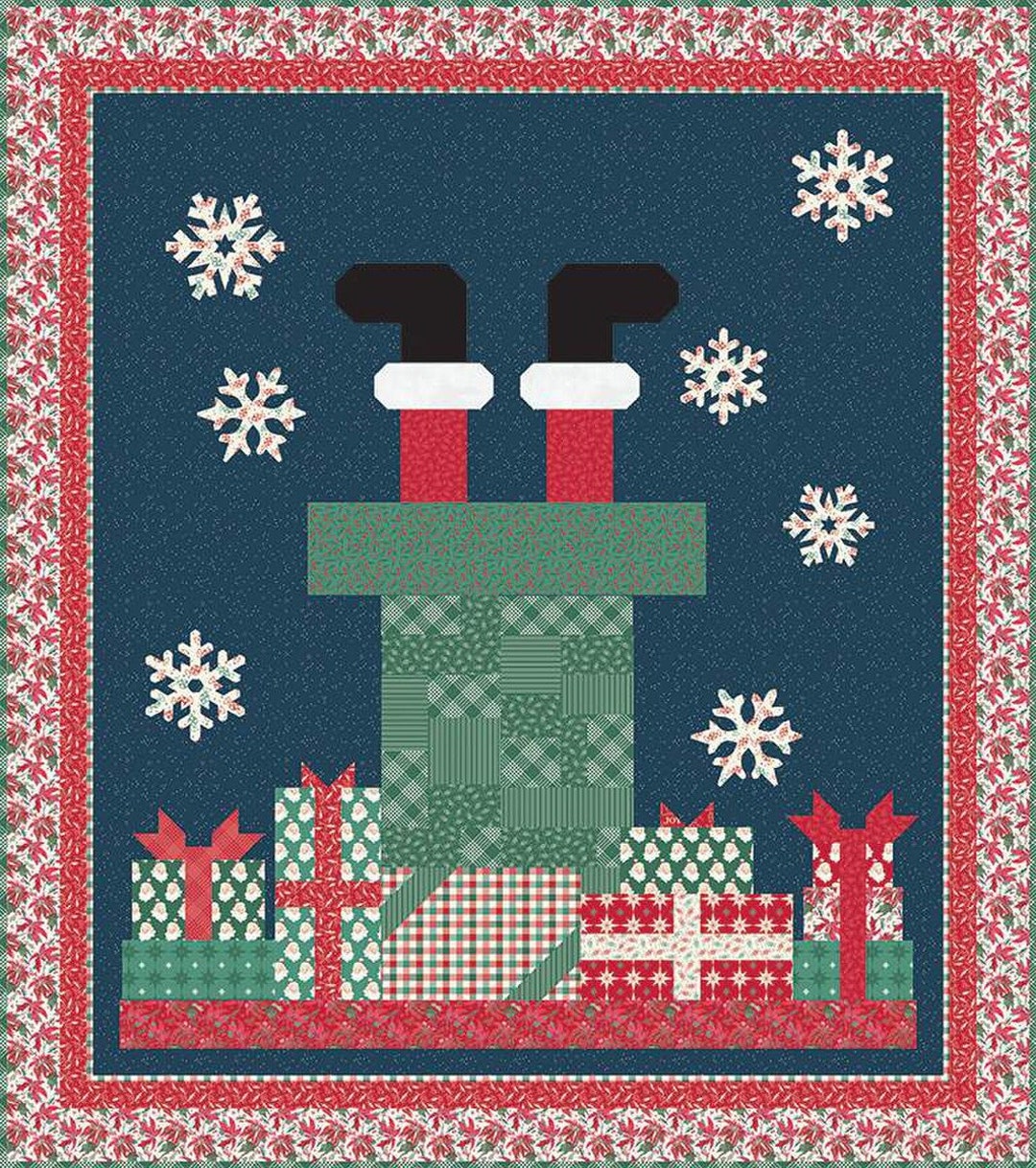 Down the Chimney Quilt Pattern by Jennifer Long of Sew A Story - Etsy