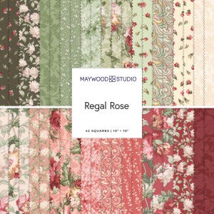 Regal Rose 10 Inch Squares von Maywood Studios - Etsy.de
