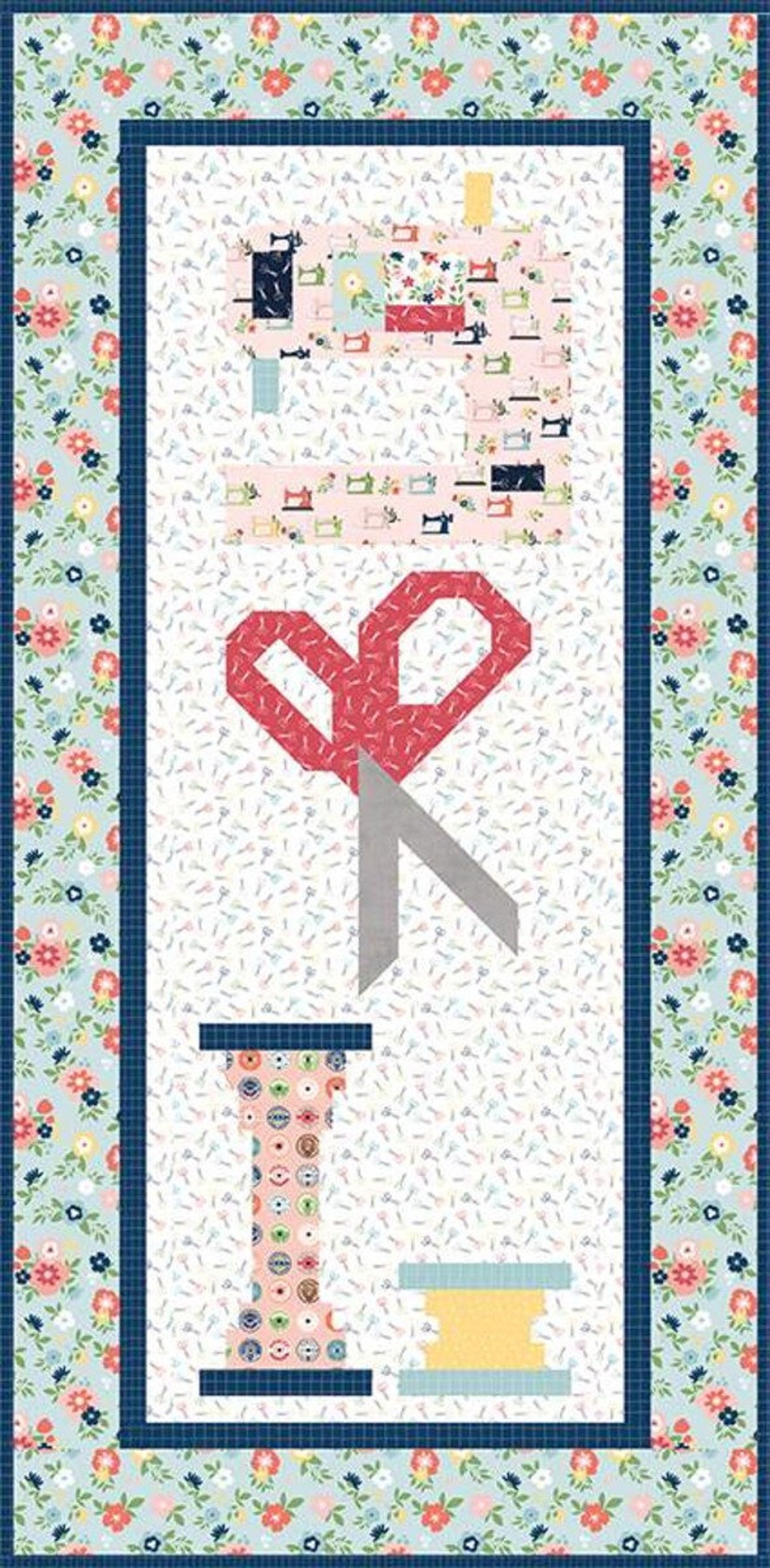 The Celebrate Sewing Wall Hanging Pattern by Kelli Fannin - Etsy