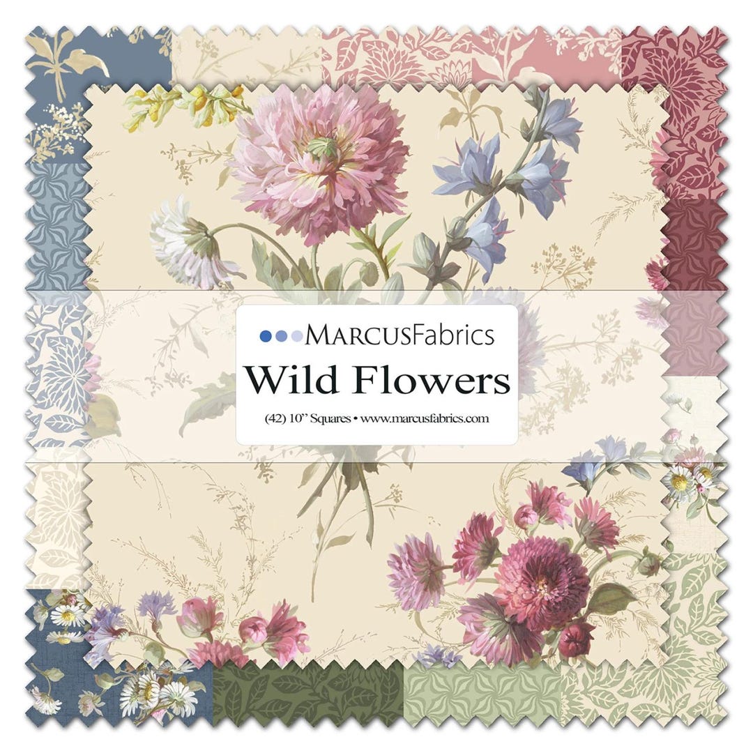 Wild Flowers 10 Inch Squares by Smithsonian Institution Collection From ...