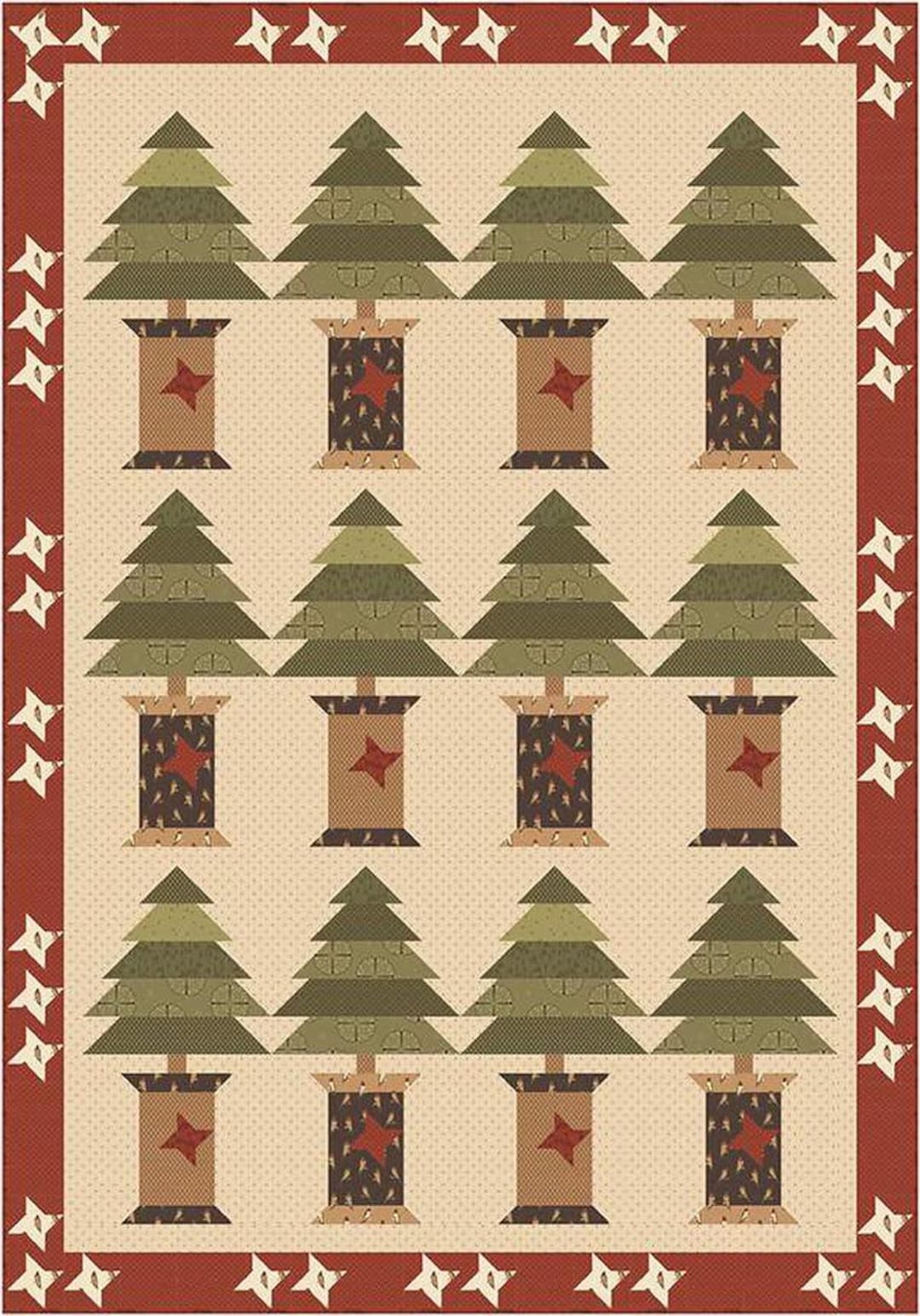 The Noble Spools Quilt Pattern by Karen Walker of Laugh Yourself Into Stitches - Etsy