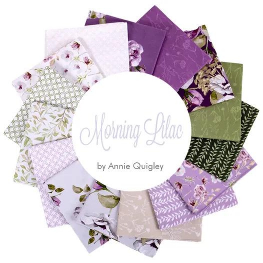 Morning Lilac Fat Quarter Bundle by Annie Quigley for Camelot Fabrics ...