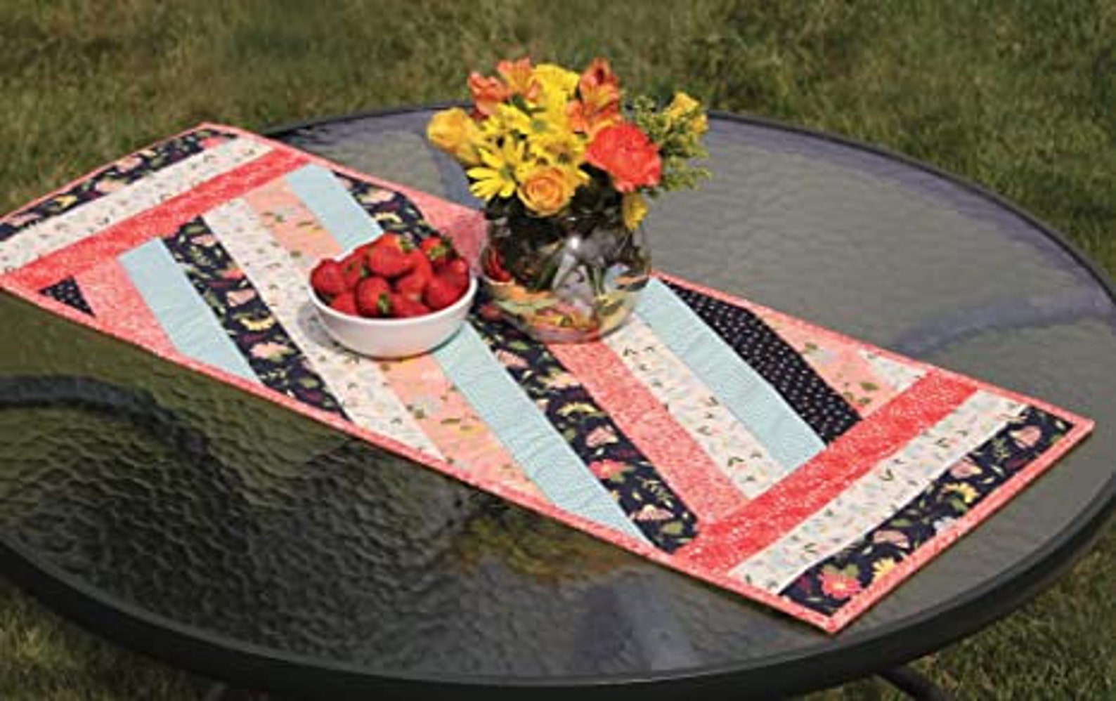 June Tailor Quilt as You Go Jakarta Table Runner Sew by Number Pattern ...