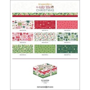 A Quilty Little Christmas Fat Quarter Bundle Kimberbell Designs for ...