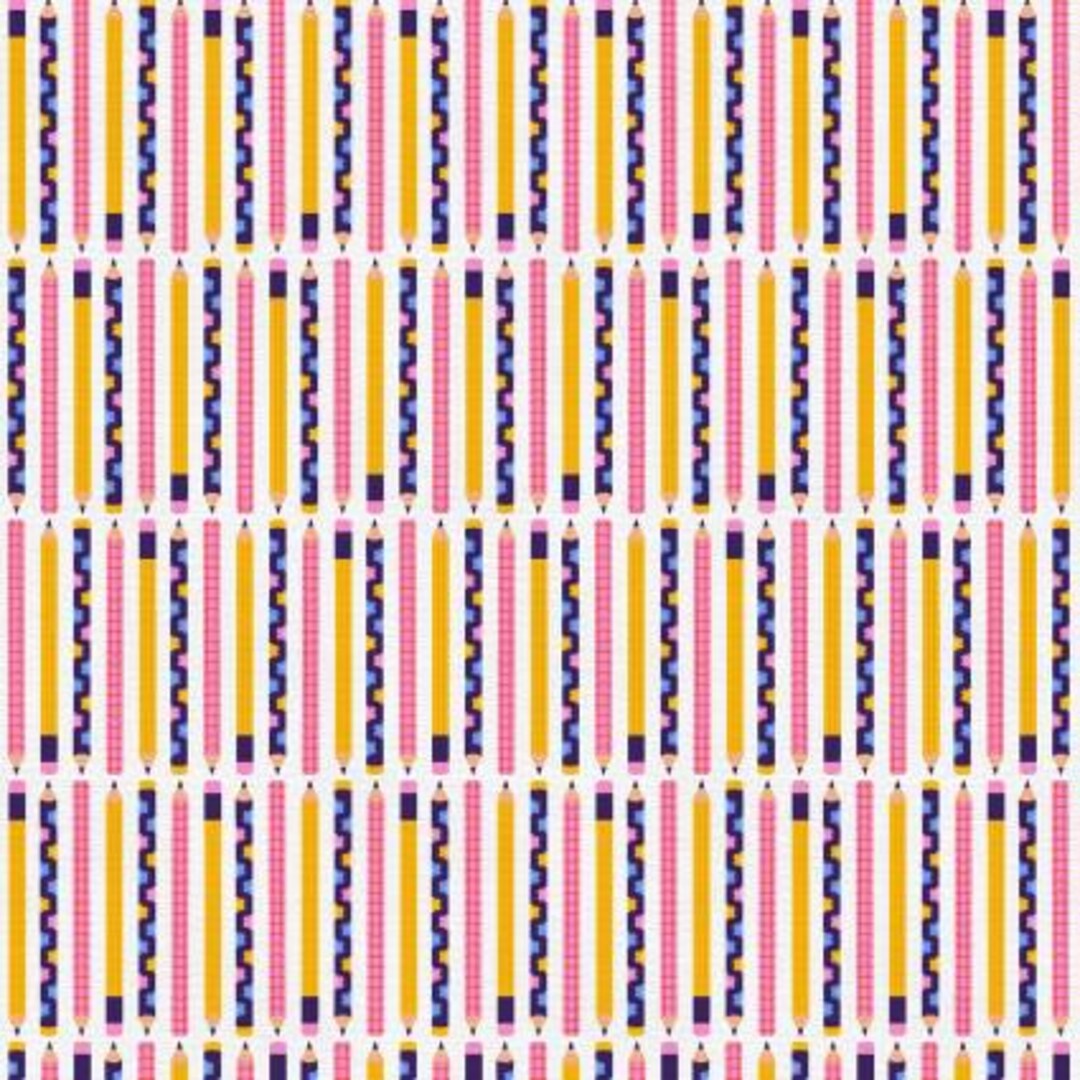 Pencils Kindergarten Cubbies by Paintbrush Studio Fabrics - Etsy