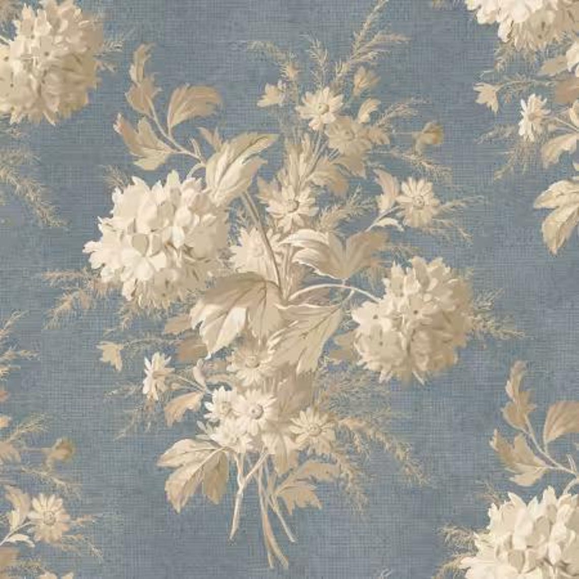 Blue Girder Franklin House by Dolores Smith for Marcus Fabrics Yardage ...