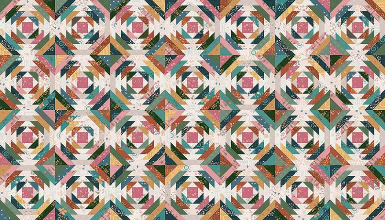 Cheater Print Multi Feels Like Home by Amber Johnson for Riley Blake ...