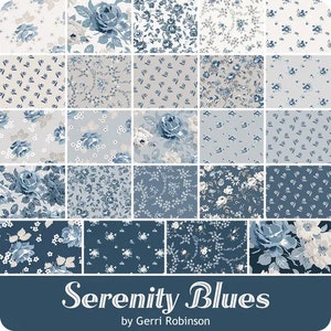 Serenity Blues Fat Quarter Bundle by Gerri Robinson of Planted Seed ...