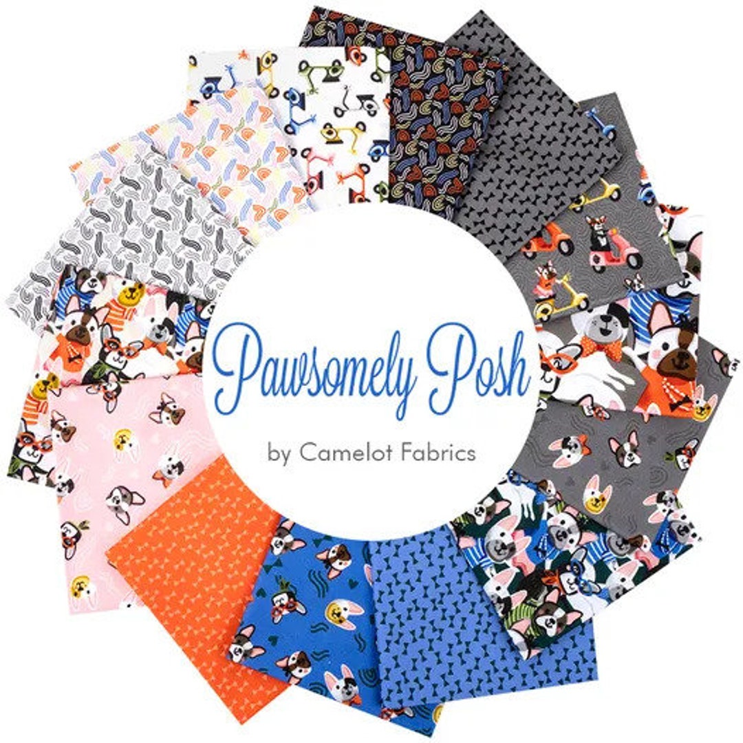 Pawsomely Posh Fat Quarter Bundle Camelot Fabrics 14 Pieces - Etsy