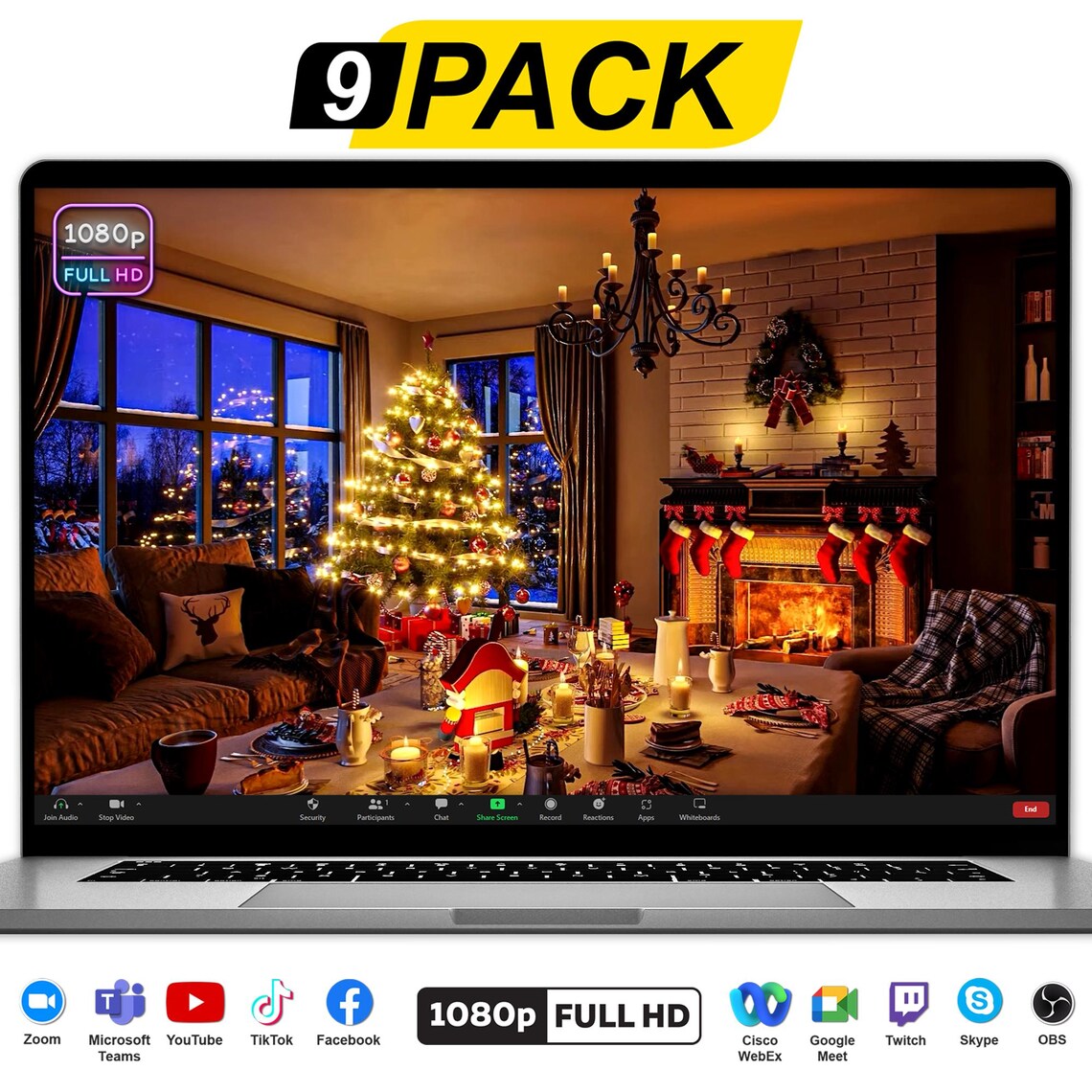 Festive Wonders | HD | Video Backgrounds | Video Backdrop | Teams ...