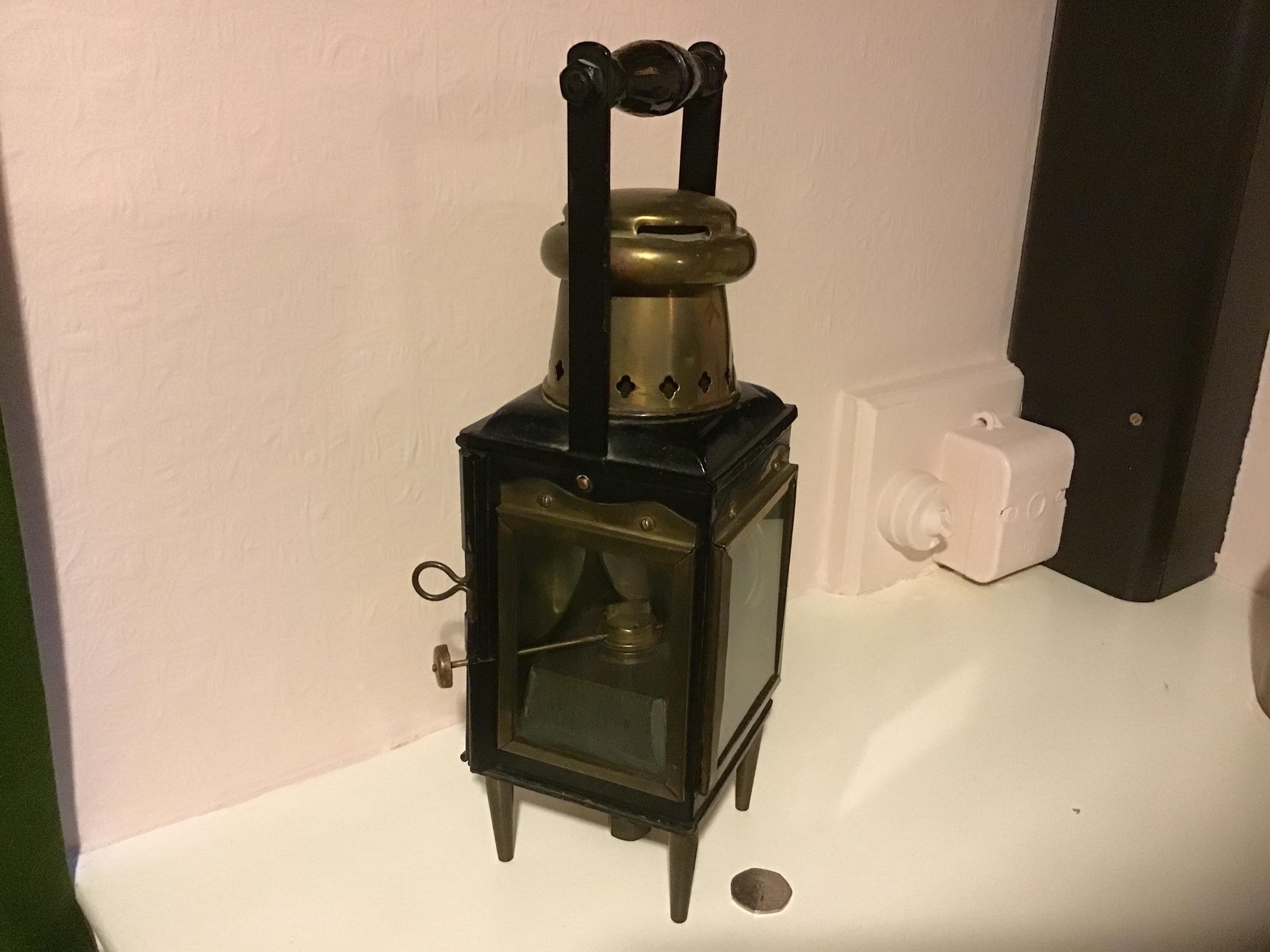 Vintage 1940s.rare Hanging Oil Lamp, Lantern, Traction Engine, Railway ...