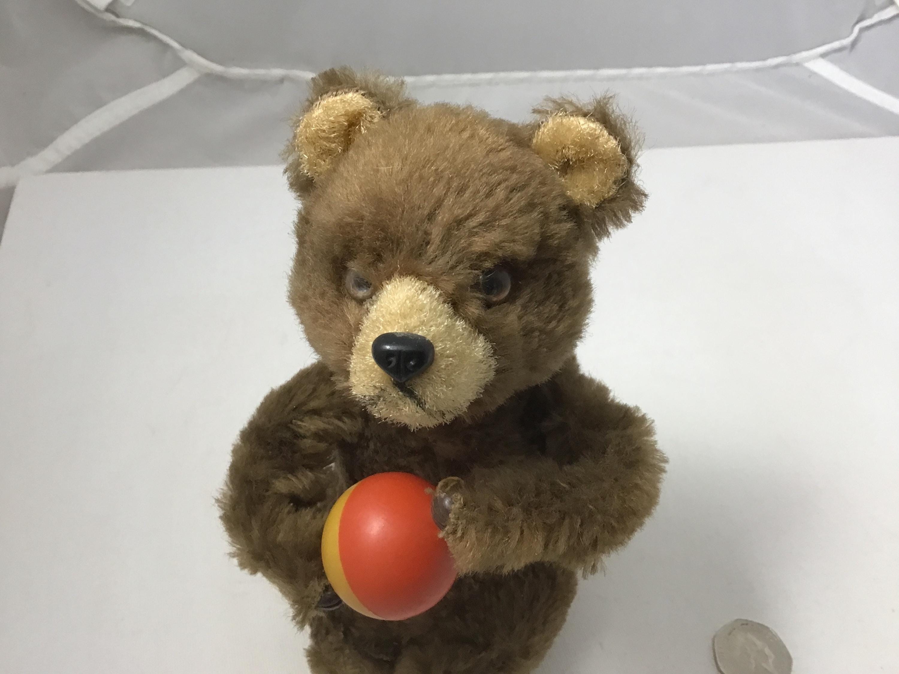 Vintage Original 1950s Wind up Bear, Growling,moving Head, Playing With ...