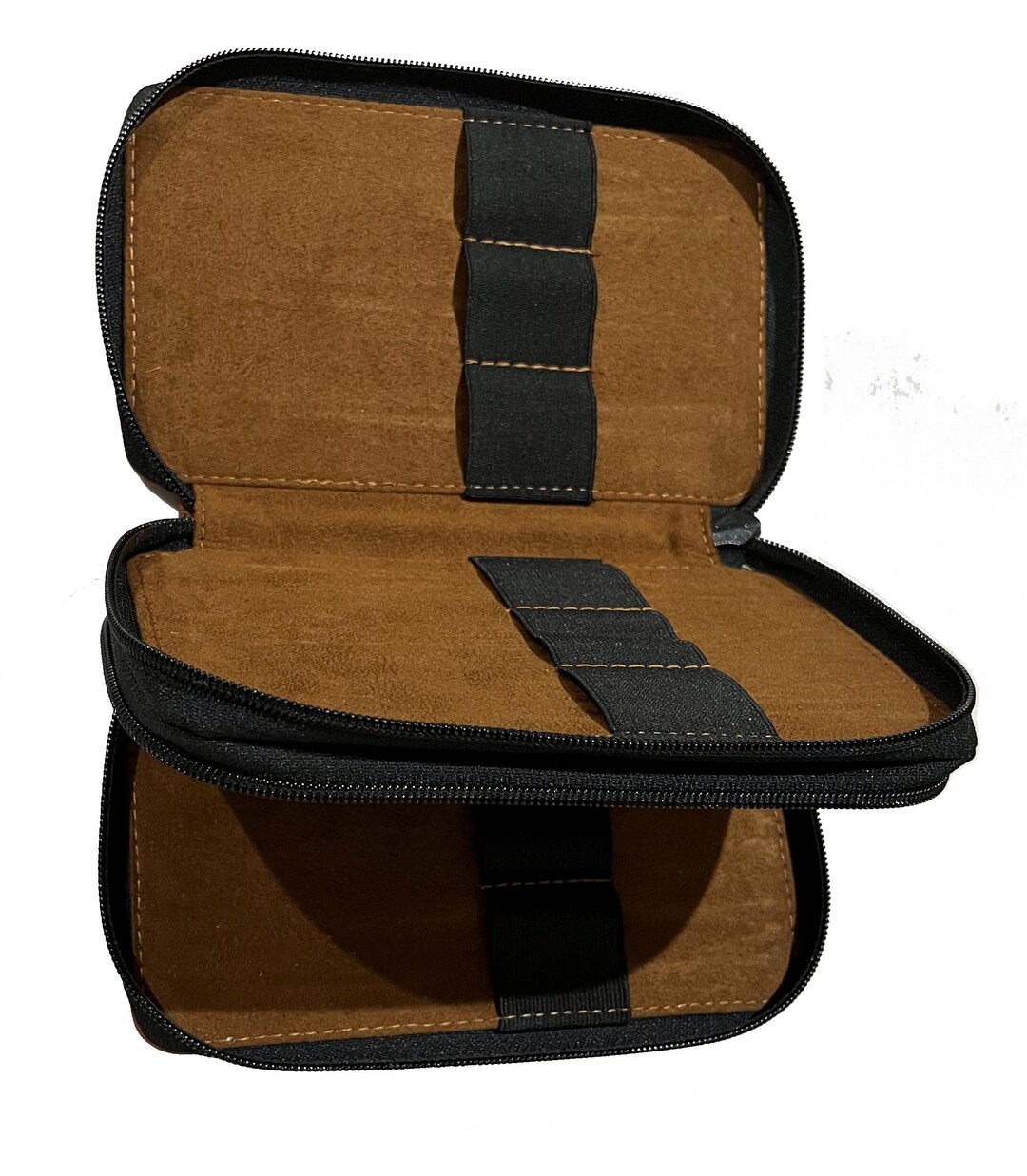 Zippered Two-compartment Case for Pens, Pencils, Markers, Crayons Holds ...