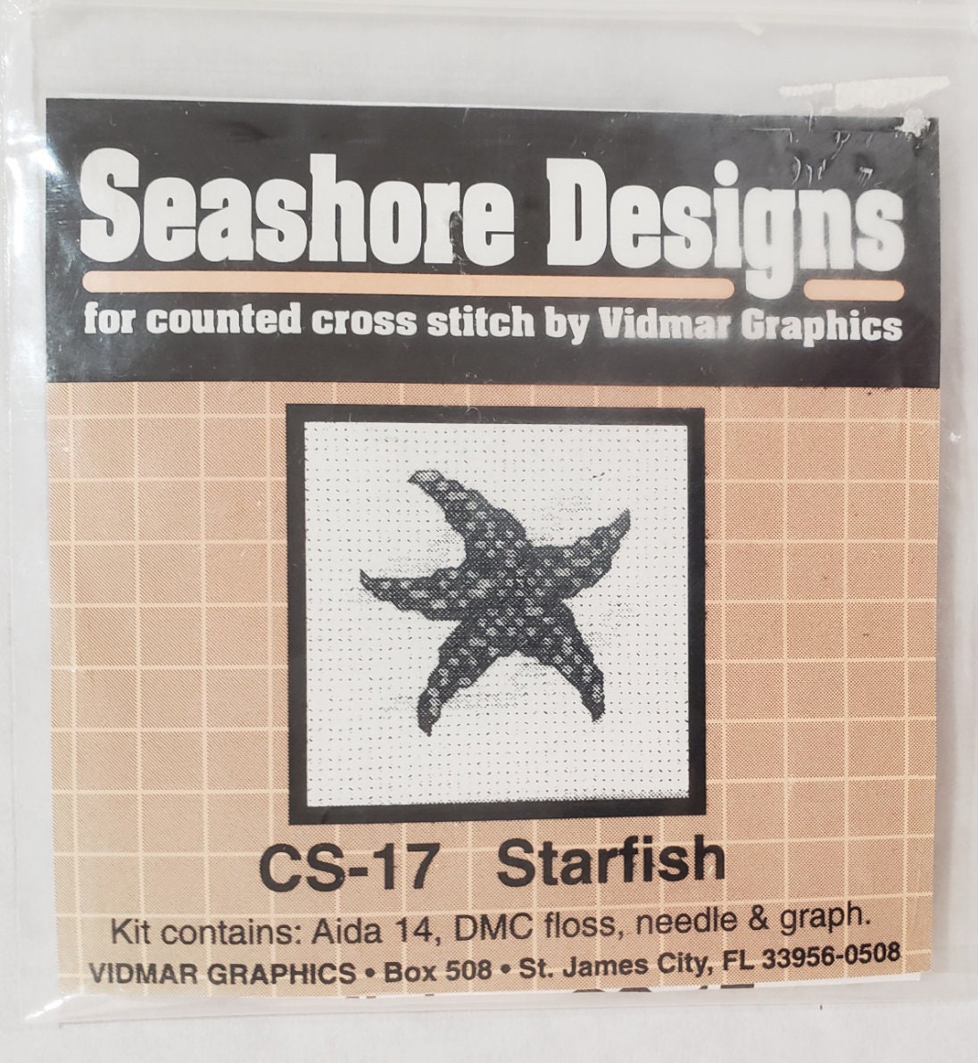 Vidmar Graphics Sea Coastal Ocean Theme Mini Cross Stitch Kits 14-count ...