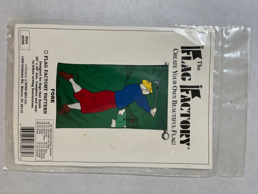 The Flag Factory Paper Patterns for House Flags Sewing Crafting Home ...