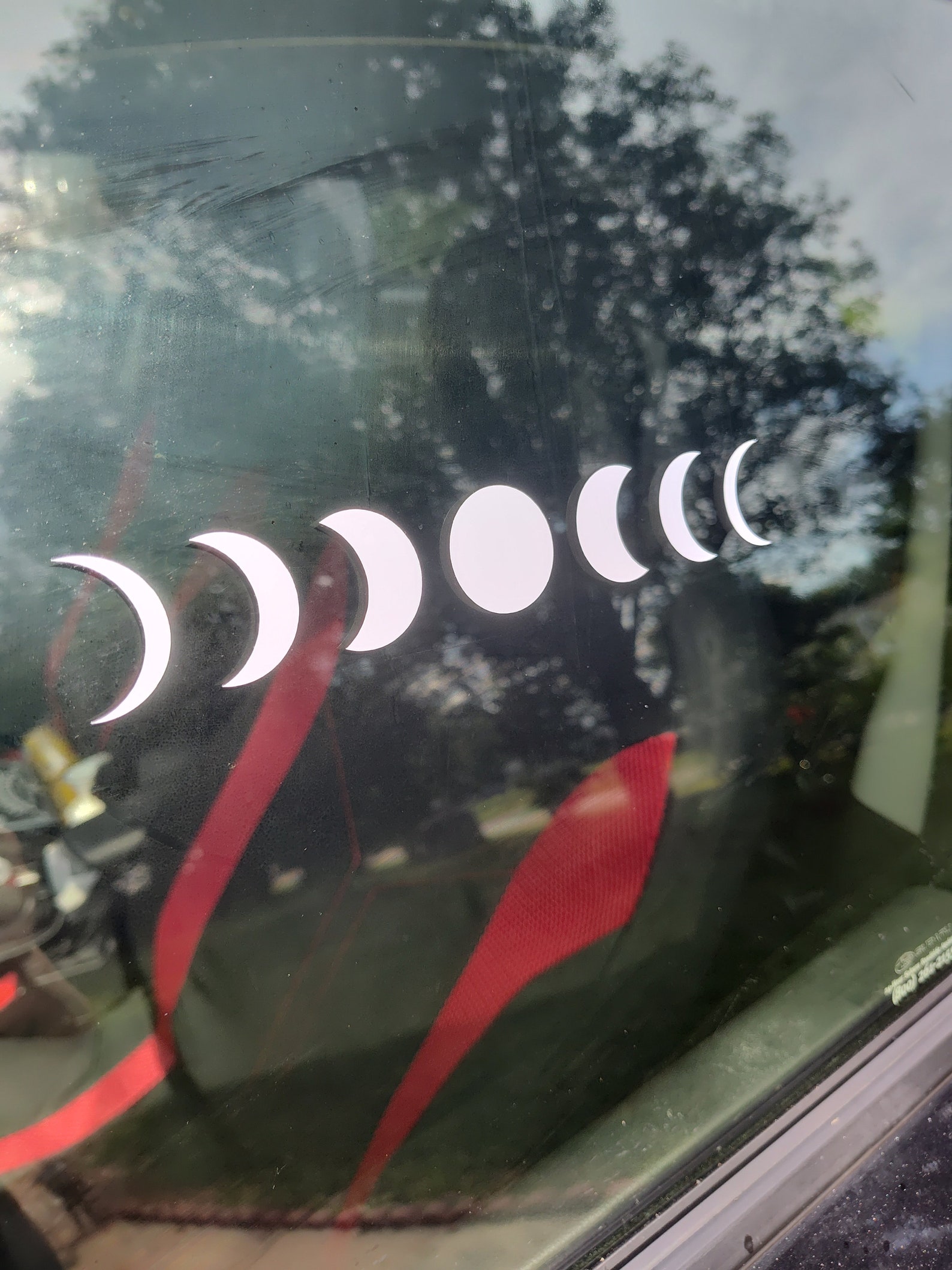 Moon Phases Decal - Vinyl Car - Waterproof Sticker for Windows, Bumpers ...