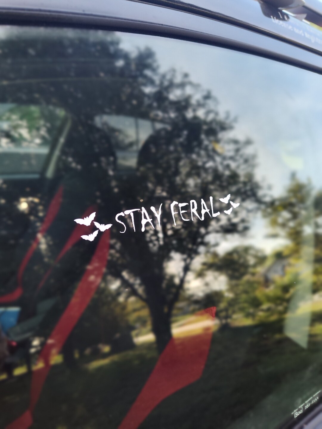 Stay Feral Decal - Waterproof Decal -spooky Decal Goth Decal Spooky ...
