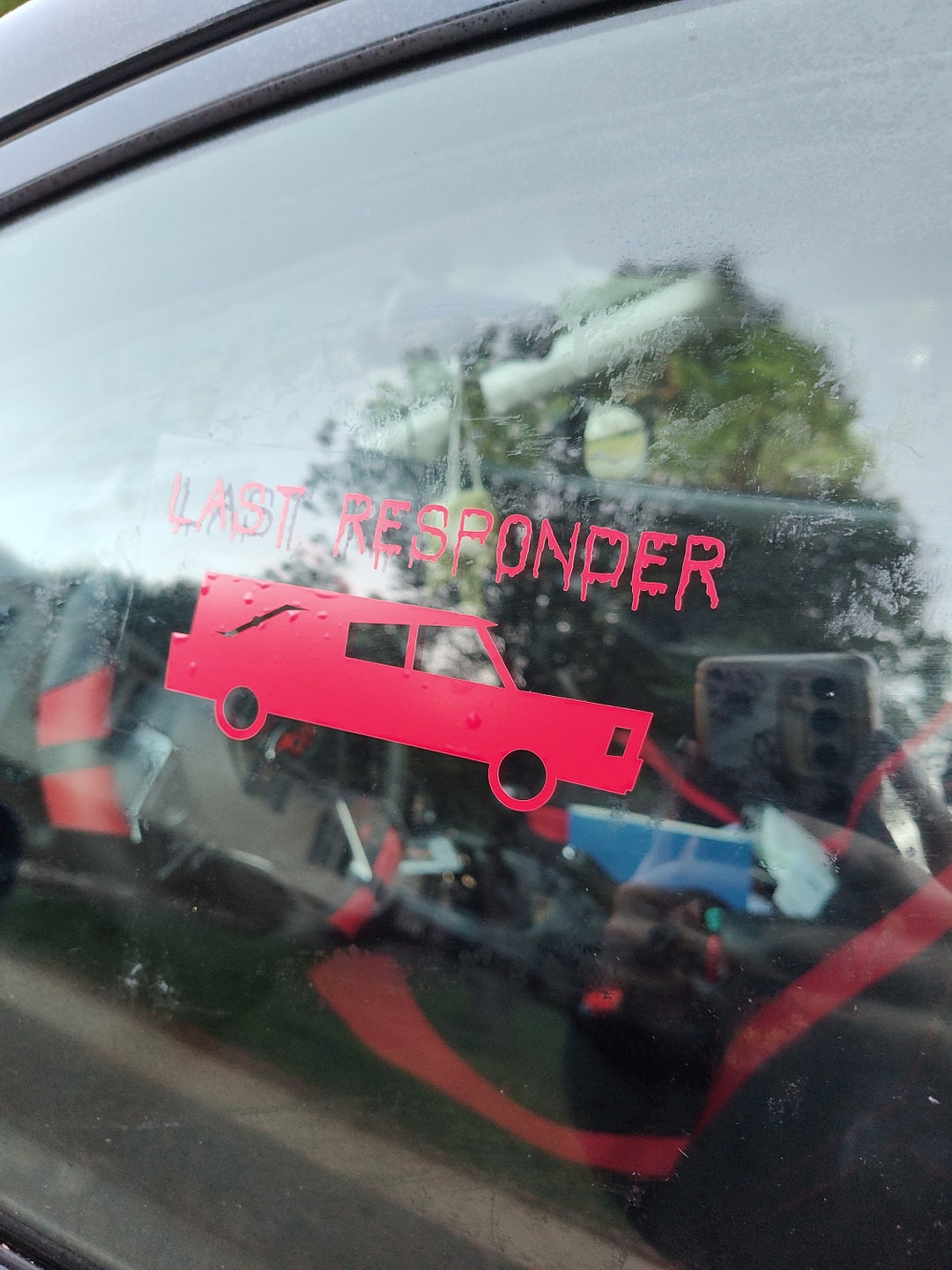 Last Responder Decal - Waterproof Decal - Customize Your Color! Spooky ...
