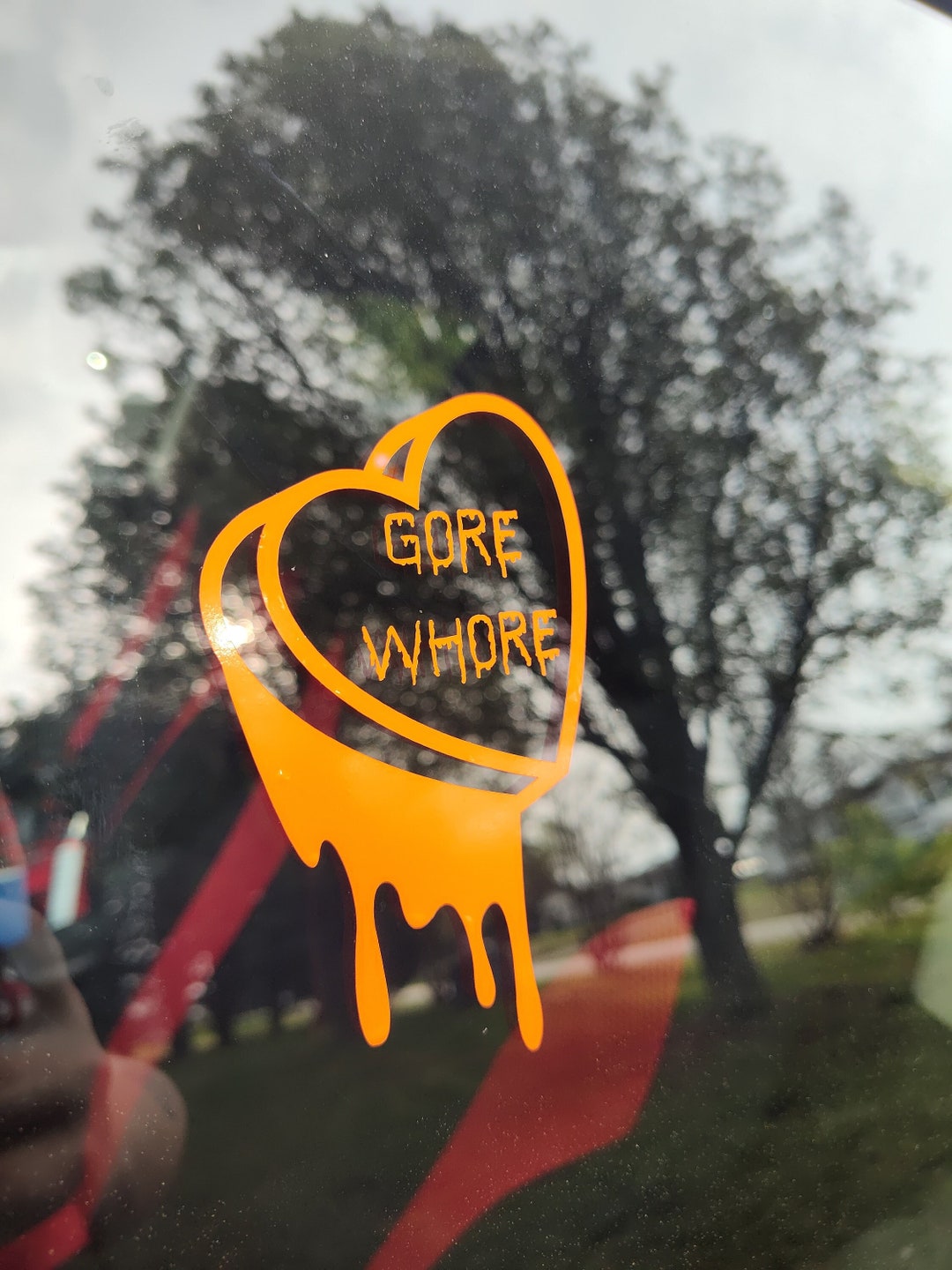 Gore Whore Decal - Waterproof - Spooky Goth Girl Alternative Alt ...