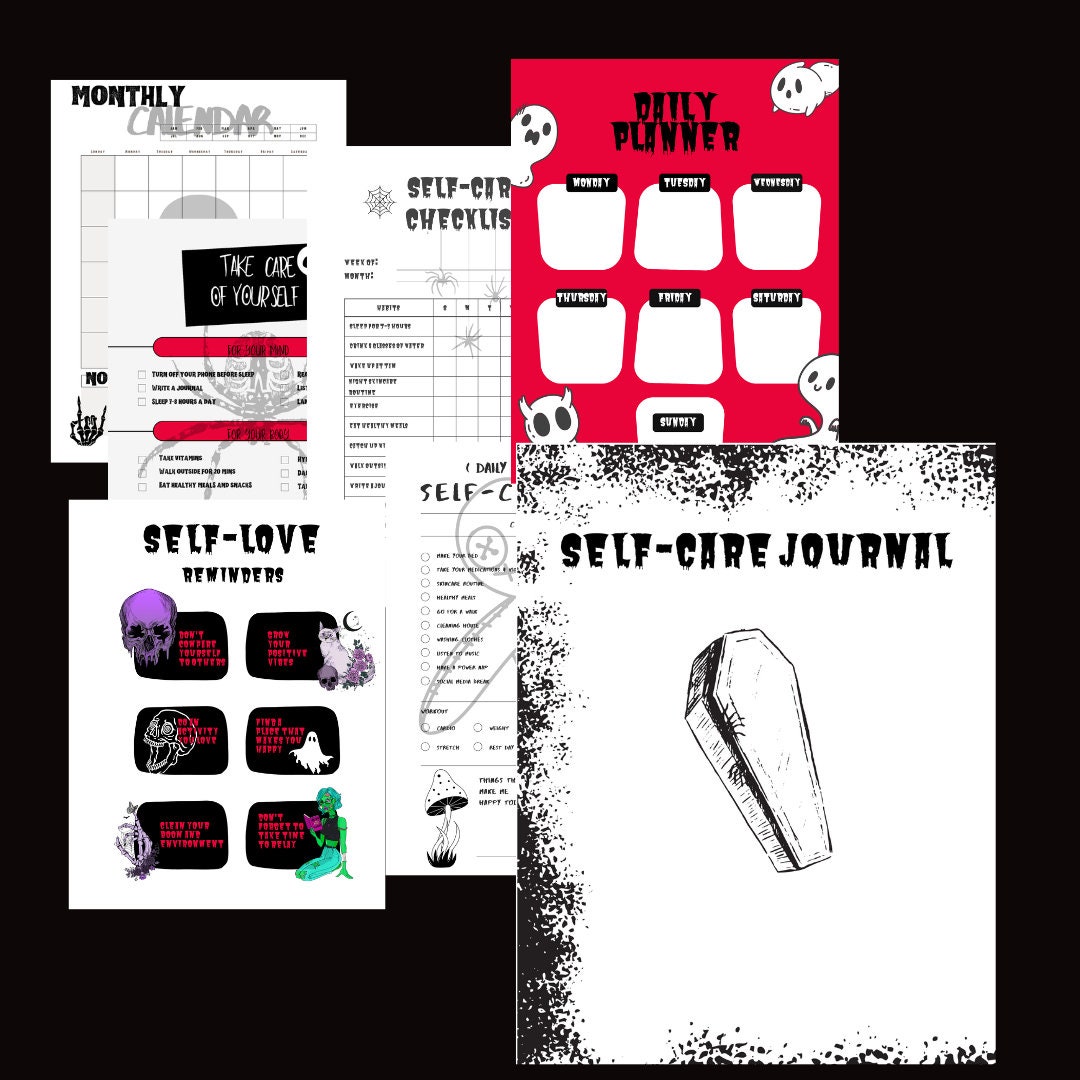 Digital Gothic Self Care Journal - Alt Alternative Punk Emo Goth Witch ...