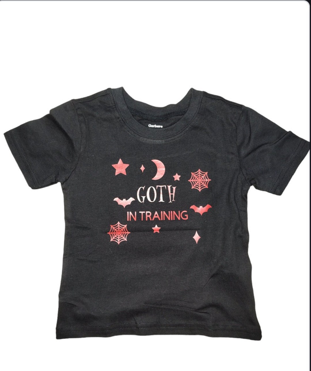 GOTH in Training Toddler Black and Red Shirt - Gothic Baby Clothes ...
