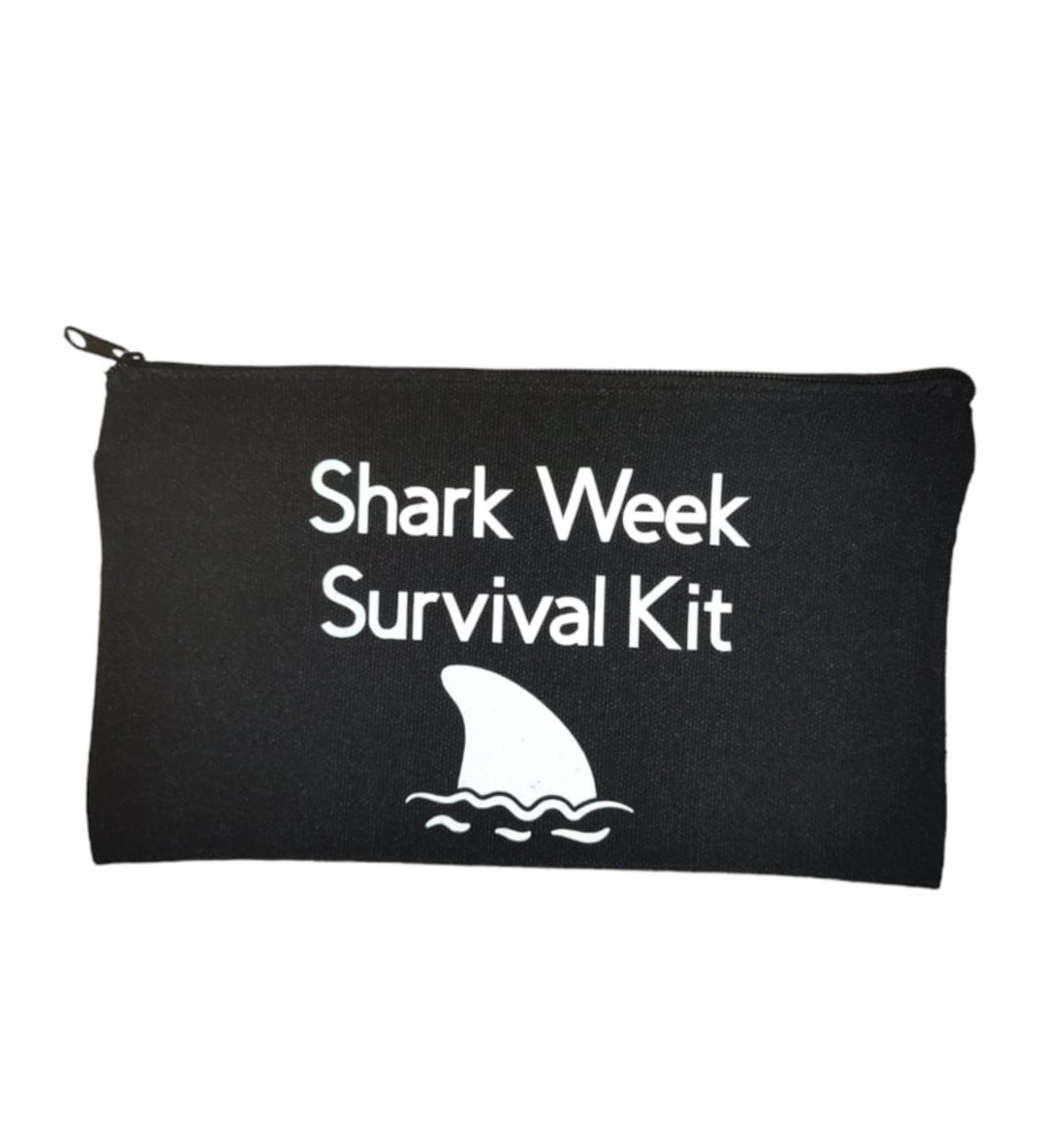 Shark Week Survival Kit Bag Customize Your Vinyl Color Shark Week ...
