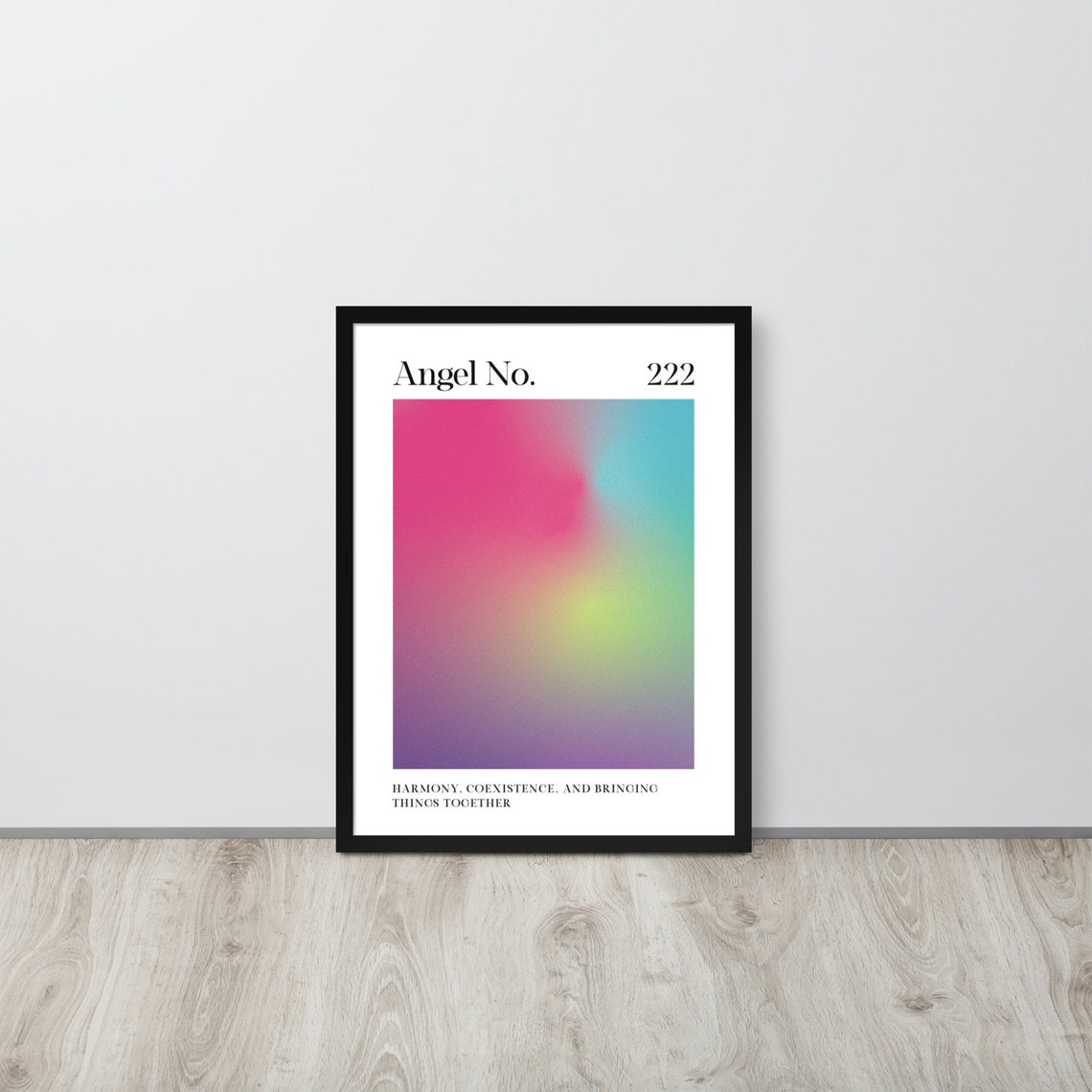 Angel Number 222 Gradient Print Aura Framed Poster 222 - Etsy