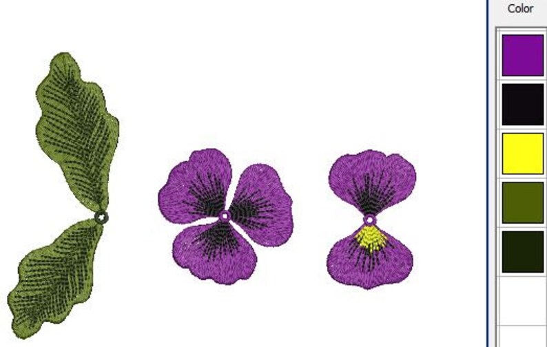 Applique Violet Machine Embroidery Pattern,violet Embroidery,3d Flower ...