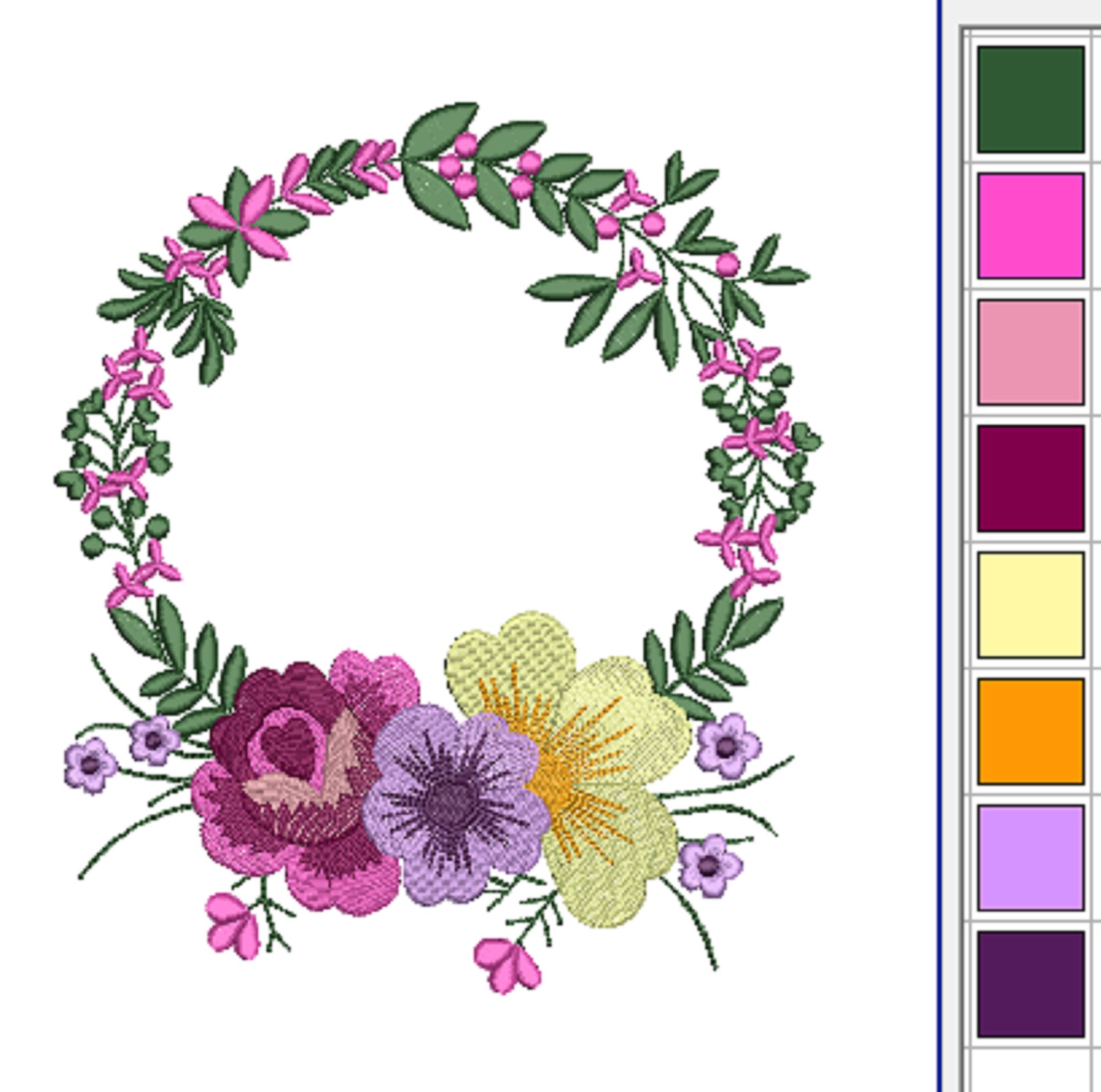 Monogram Frame Embroidery - Etsy