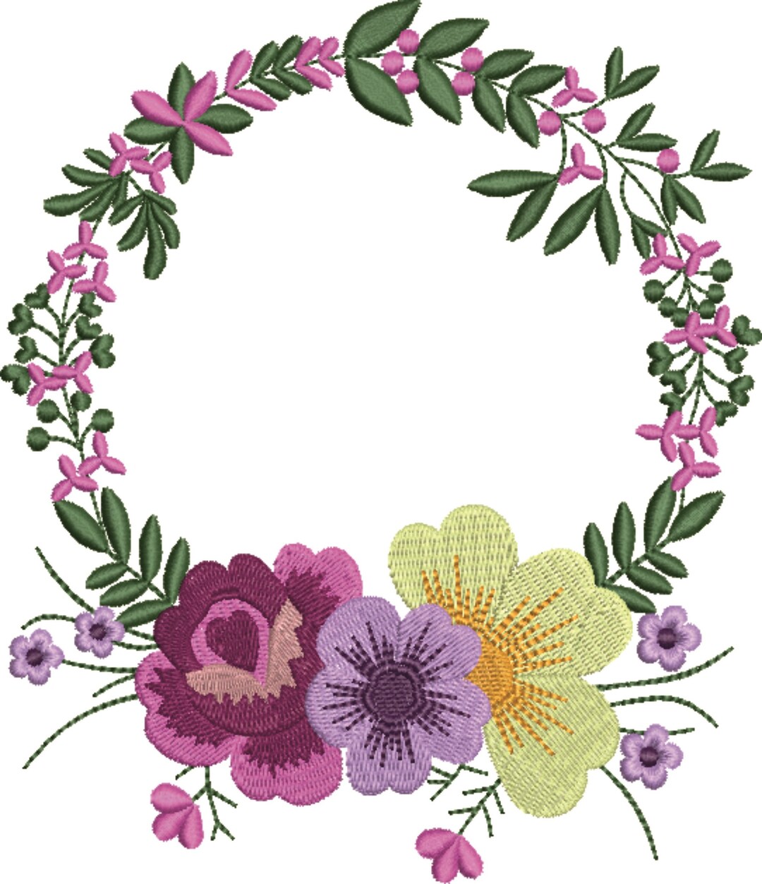 Monogram Frame Embroidery - Etsy