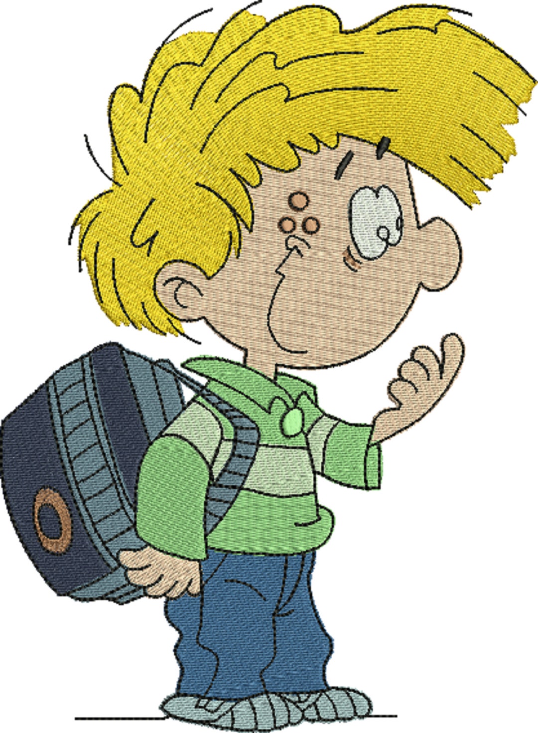 Cedric Machine Embroidery Pattern,cedric Pattern,cartoon Embroidery ...