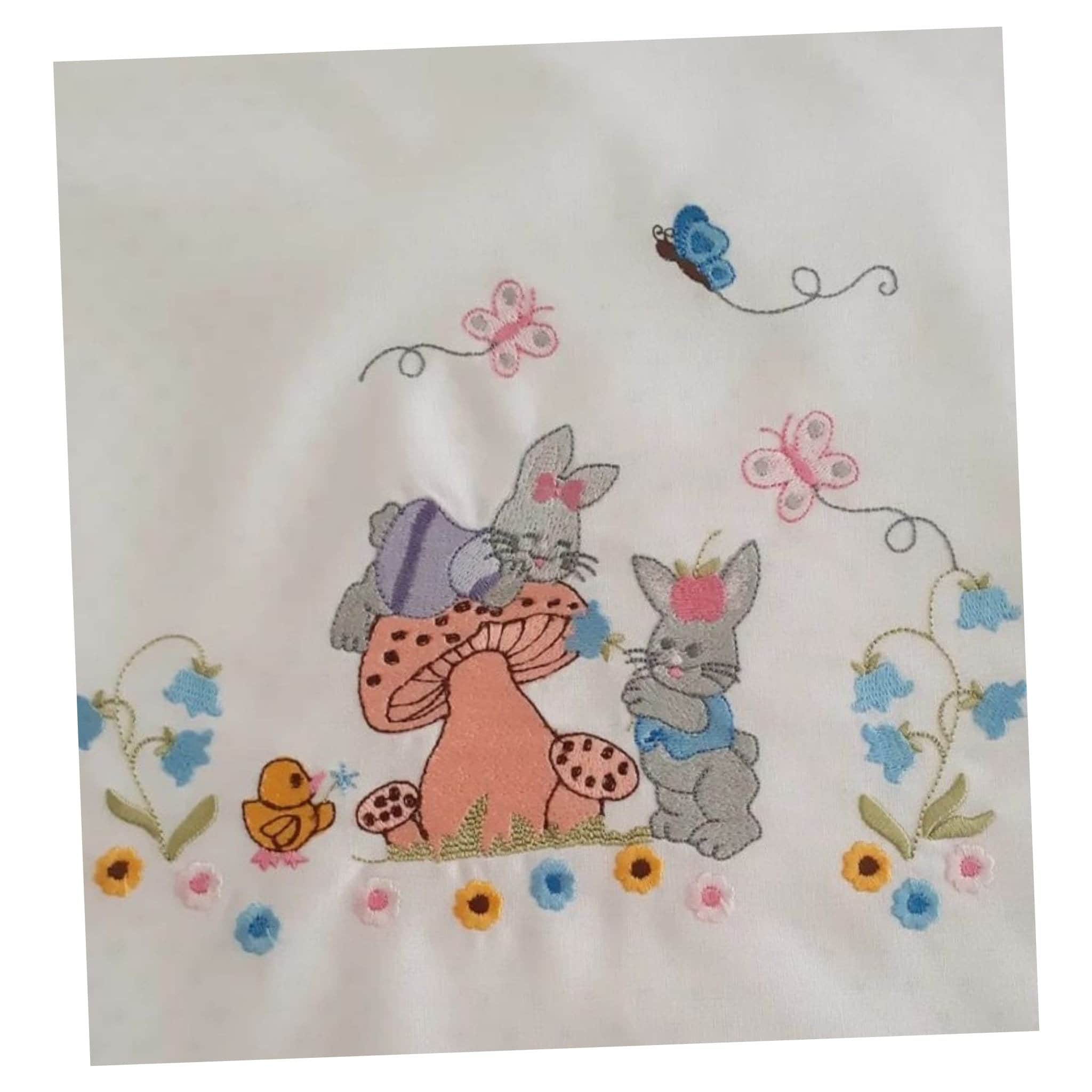 Children's Embroidery,baby Pique Pattern,, Rabbit Pattern, Pique ...