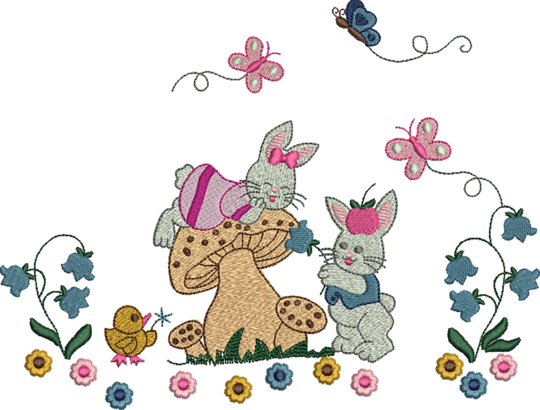 Children's Embroidery,baby Pique Pattern,, Rabbit Pattern, Pique ...