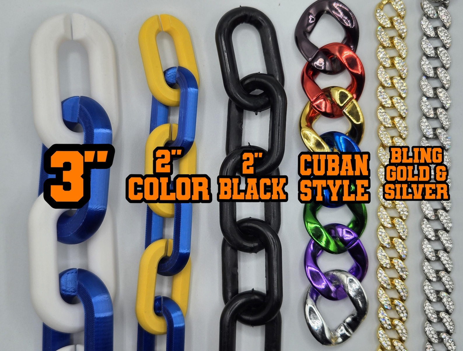 Full Color Custom Fan Chain Giant Logo Necklace Sports Homerun Turnover ...