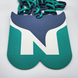 9 Custom Fan Chain Giant Logo Necklace Sports Homerun Turnover Jumbo ...