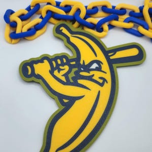 9 Custom Fan Chain Giant Logo Necklace Sports Homerun Turnover Jumbo ...