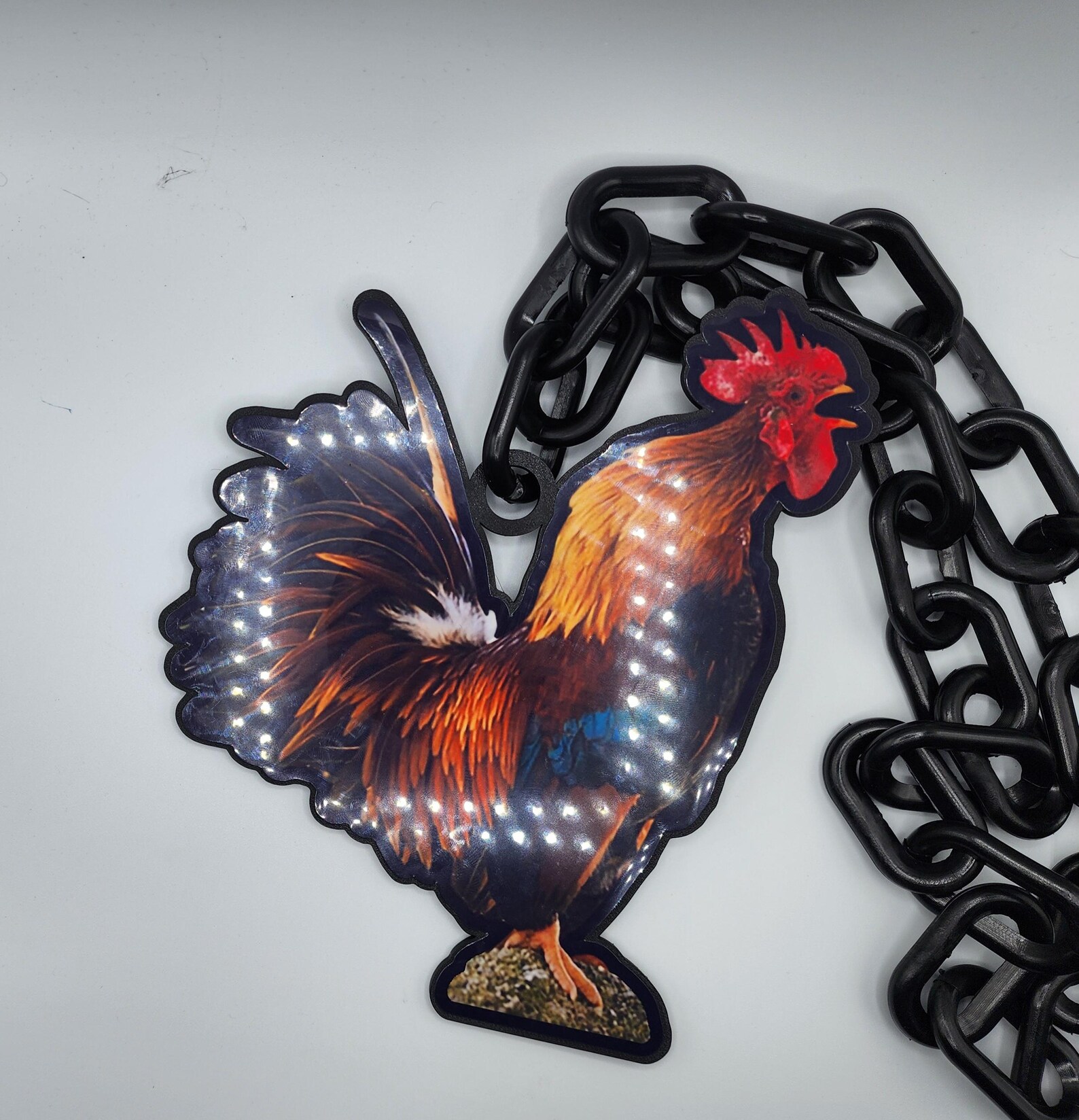 Full Color Custom Fan Chain Giant Logo Necklace Sports Homerun Turnover ...