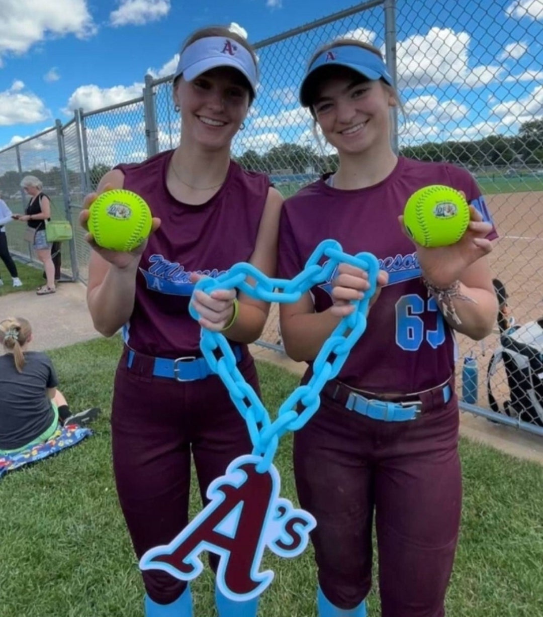 Custom Fan Chain Giant Logo Necklace Sports Home Run Turnover Jumbo ...