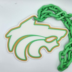 Custom Fan Chain Giant Logo Necklace Sports Homerun Turnover Jumbo ...