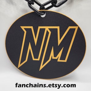 Custom Fan Chain Giant Logo Necklace Sports Homerun Turnover Jumbo ...