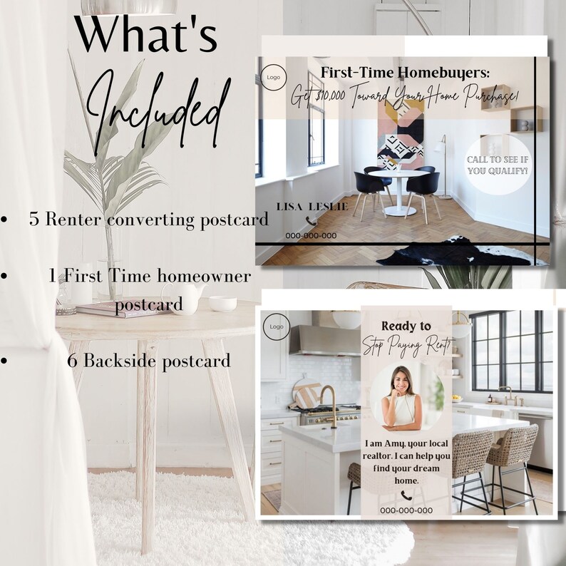 12 Tired of Renting Postcard | Real Estate Farming | Real Estate ...