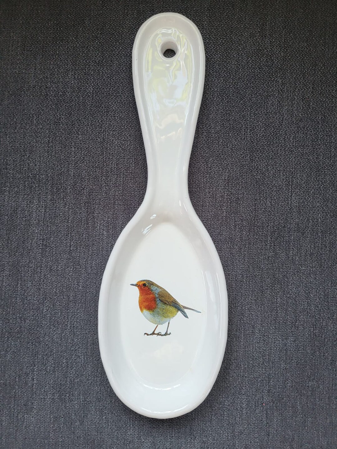 Robin Spoon Rest - Spanish Pottery Spoon Rest, Trivet, Teabag Holder ...