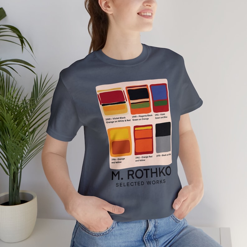 Mark Rothko Selected Works Original Art Infographics T-shirt - Etsy