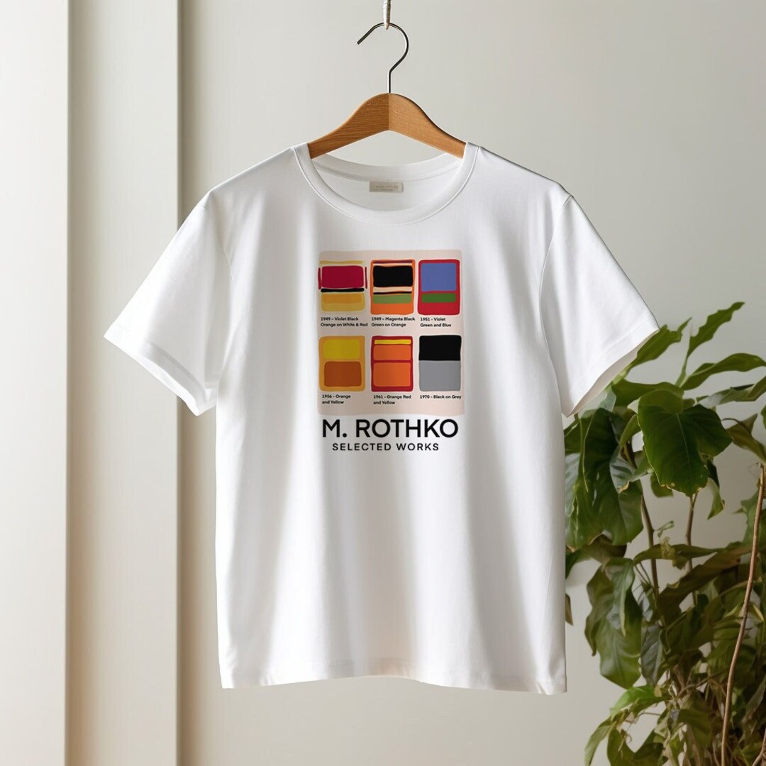 Mark Rothko Selected Works Original Art Infographics T-shirt - Etsy