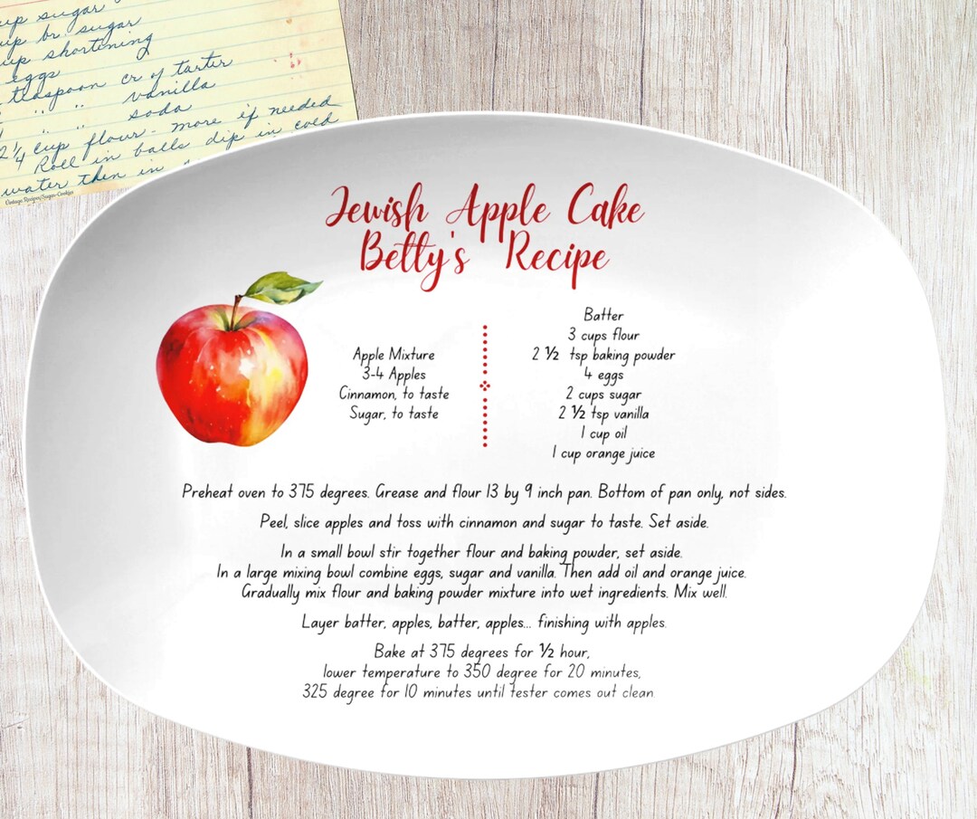 Custom Recipe Platter, Custom Image, Custom Design, Your Recipe, Your ...