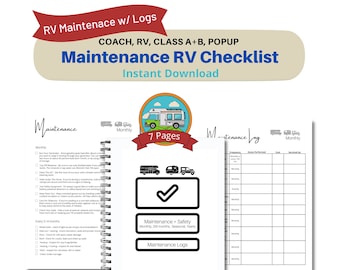 RV PDI Inspection Checklist - Etsy
