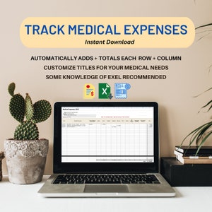 Customize Excel Medical Expense Tracker, Record Medical Bills Log ...