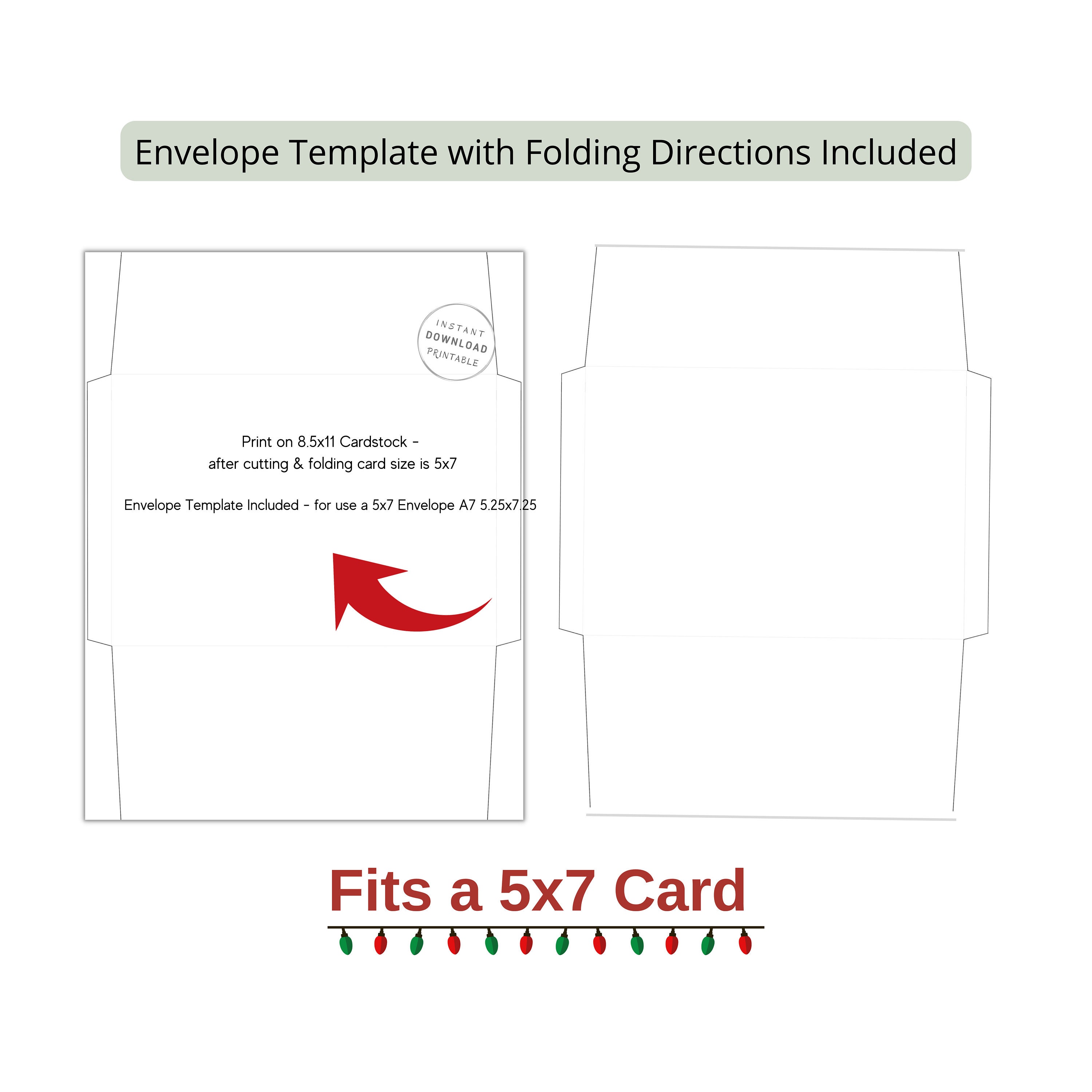 Printable Camping CHRISTMAS Card, PDF Christmas Camper Card, From Our ...